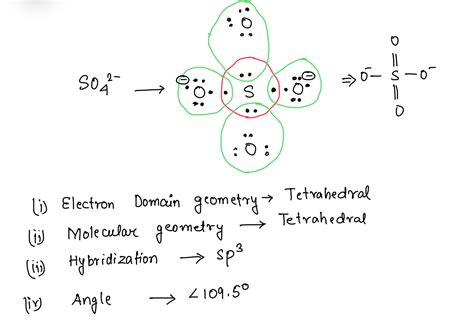 Solved For SO Sulfate Ion Draw The Lewis Structure By Counting Course Hero