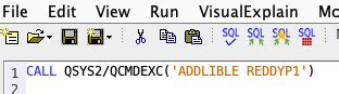 Run CL Commands From SQL IBM I