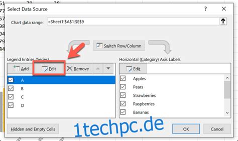 So Benennen Sie Eine Datenreihe In Microsoft Excel Um
