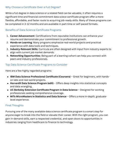 Ppt Unlocking Career Potential With Data Science Certificate Programs