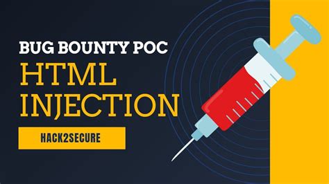 Html Injection Poc Hall Of Fame Bug Bounty Youtube