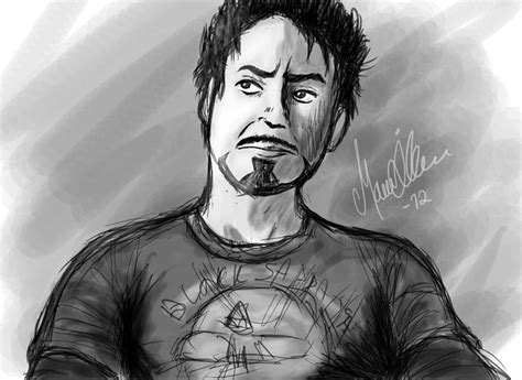 Tony Stark Sketch By Mariamisen On Deviantart