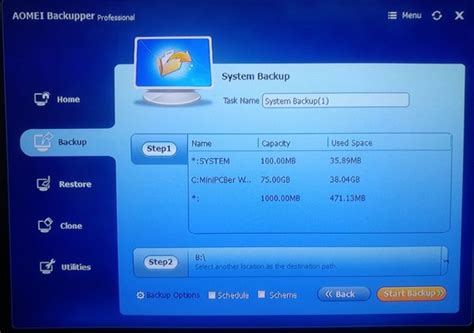 Aomei Backupper Pro Fra Usb Boot