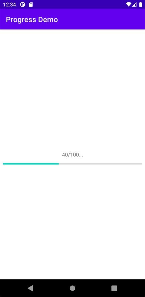 Display Progress Using ProgressBar Android PCSalt