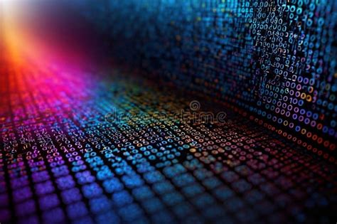 colorful technology binary matrix code abstract wallpaper patern