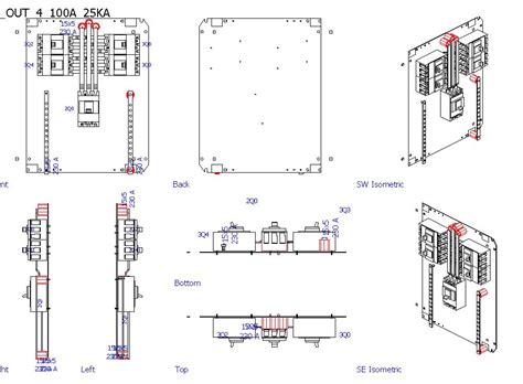 Typical Abb Smdb Panel Incomer Up To 100a 25ka Outgoing 4x Up To 100a