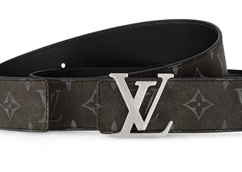 Louis Vuitton Lv Initiales 40mm Reversible Belt Black In Leather With
