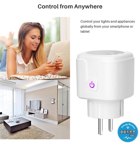 Smart Plug Wifi Socket Eu 16a Power Tuya Smart Life App Control