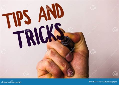 Word Writing Text Tips And Tricks Business Concept For Suggestions To