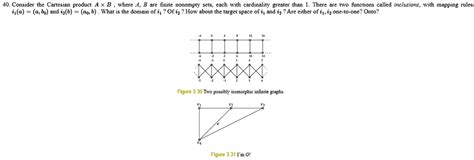 solved 40 consider the cartesian product a b where a b are finite