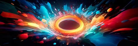 Premium Photo Circles Exploding With Energy Surrounded By