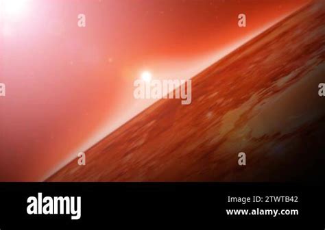 Hd Mars Planet Surface Clip Animation Of A Realistic Mars Planet