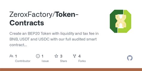 github zeroxfactory token contracts create an bep20 token with