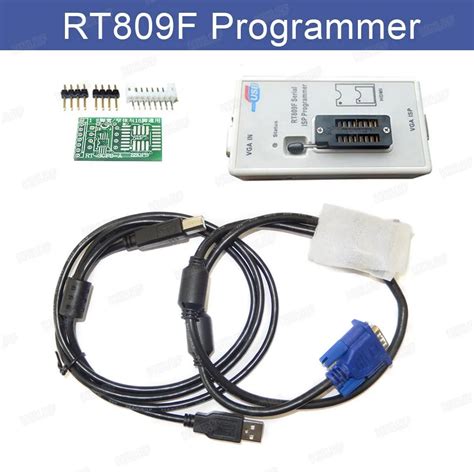Rt809f Universal Eprom Flash Vga Isp Avr Gal Pic Programmer Kit With Electronic Lcd Usb