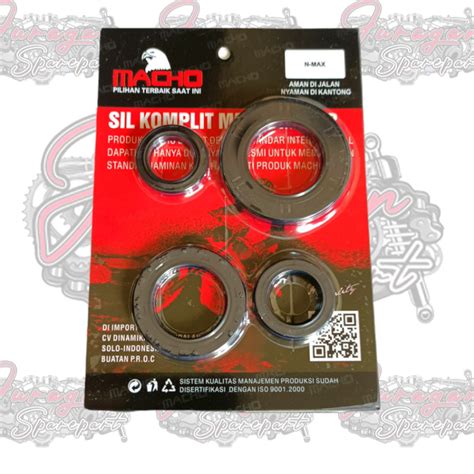 Jual Seal Sil Komplit Oil Seal Kit Nmax 155 N Max 155 Aerox 155 Lexi 155 Merk Macho Shopee