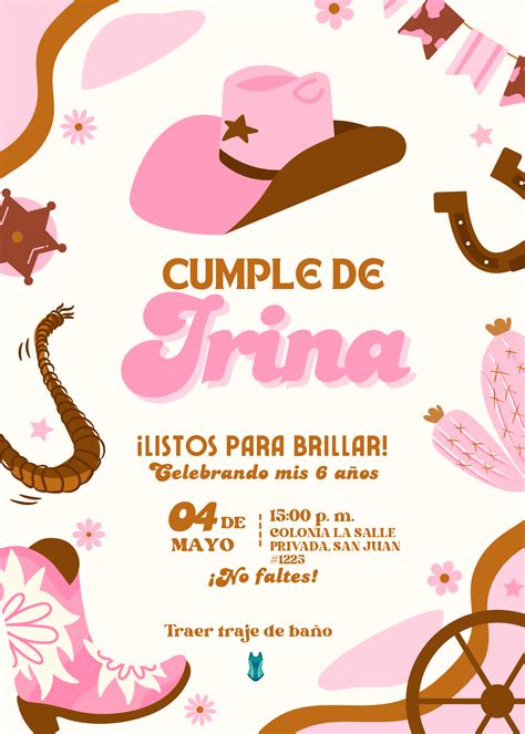 Invitaciones De Barbie Diseño Para Tienda Pequeña Fiestas De