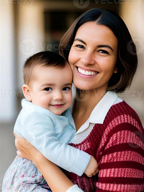 Ai Generated Happy Mother With Her Son Ai Generated Stock Photo At Vecteezy