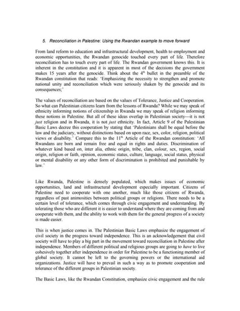 Sec 5 Reconciliation In Palestine Pdf