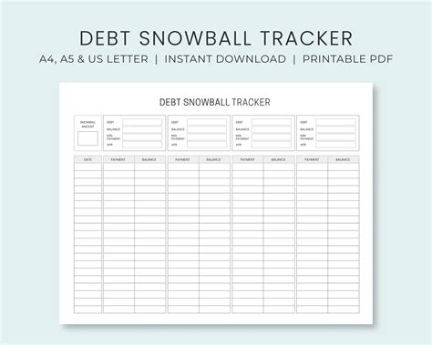 Debt Payoff Planner Printable