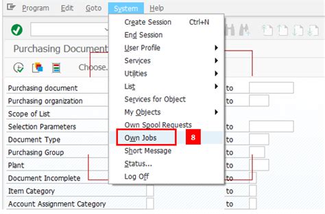 Extract Spool Output Data From Sap Purchasing Documents T Code Me2n