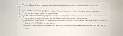Solved Which Is A Key Difference Belween A Rational