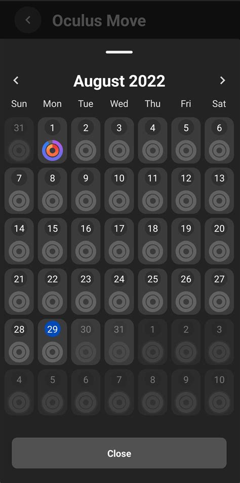 Help Solution Oculus Move Likely Bug Greyed Out Days In Calendar View Roculusquest2