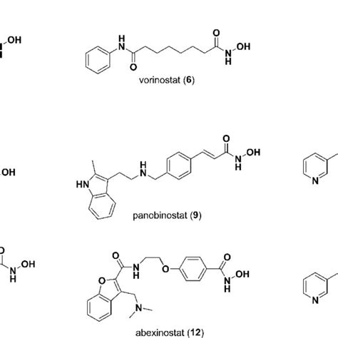 Structures Of Selected Hdac Inhibitors Download Scientific Diagram