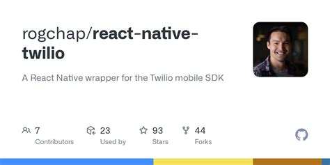 github rogchap react native twilio a react native wrapper for the