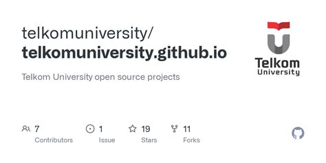 GitHub Telkomuniversity Telkomuniversity Github Io Telkom University Open Source Projects
