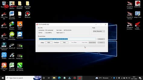 Proses Flash Ecu Remap Ecu Menggunakan Software Ecu Flasher Youtube