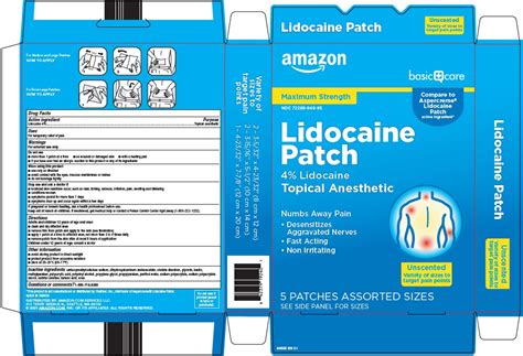 Amazon Lidocaine Patch Drug Facts