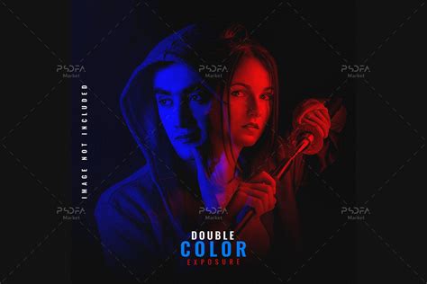 6 افکت عکس دابل اکسپوژر ترکیب دو عکس برای فتوشاپ Psd 🔥کد فایل 104726