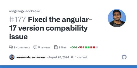 Fixed The Angular 17 Version Compability Issue By An Mandarsonawane · Pull Request 177 · Rodgc