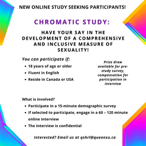 Help Develop An Inclusive And Comprehensive Measure Of Sexual Wellbeing With Queens University