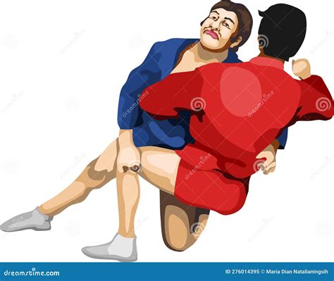 Sambo Russian Wrestling Stock Vector Illustration Of Russian 276014395