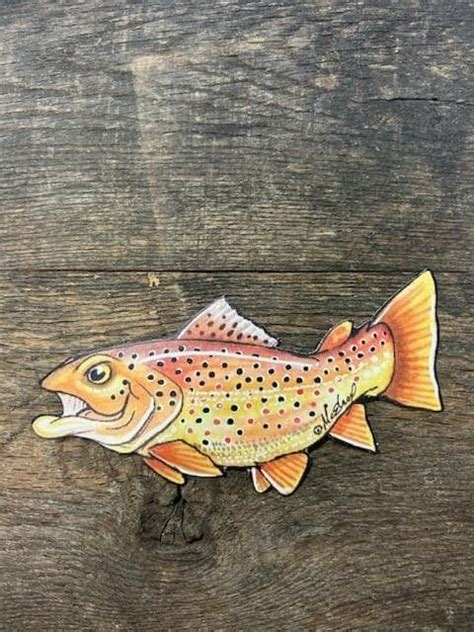 Fishing Complete Brown Trout Decal Tackle Shack