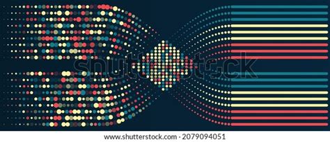 Visualization Sorting Data Abstract Processing Information Stock Vector