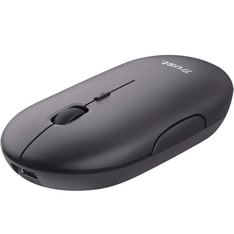 Puck Wireless Mouse Rechargeable Black