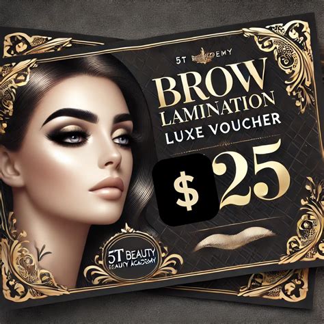 Brow Lamination Luxe Voucher 5t Beauty Academy