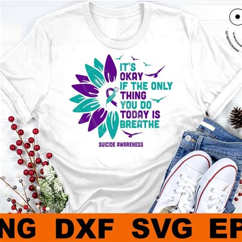 Its Okay If The Only Thing You Do Today Is Breathe Png Etsy