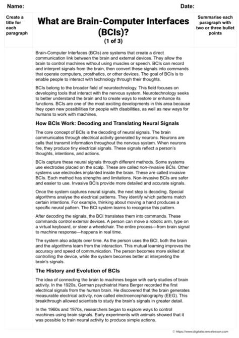 What Are Brain Computer Interfaces Bcis By Digital Science Lesson