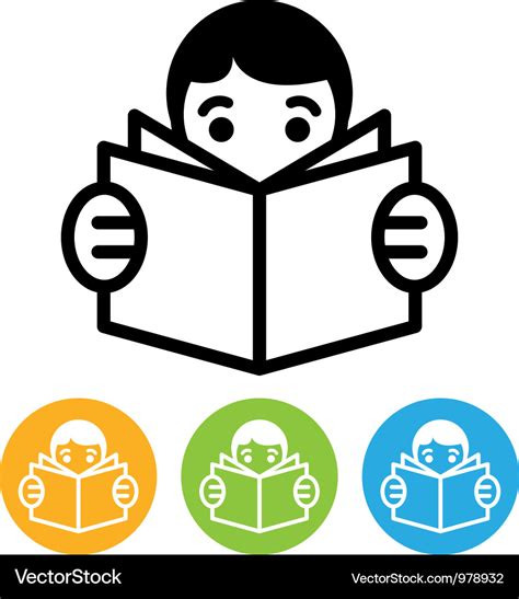 Reading Icon Royalty Free Vector Image Vectorstock
