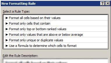Excel How To Create A New Conditional Formatting Rule