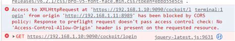 still getting no access control allow origin header after editing