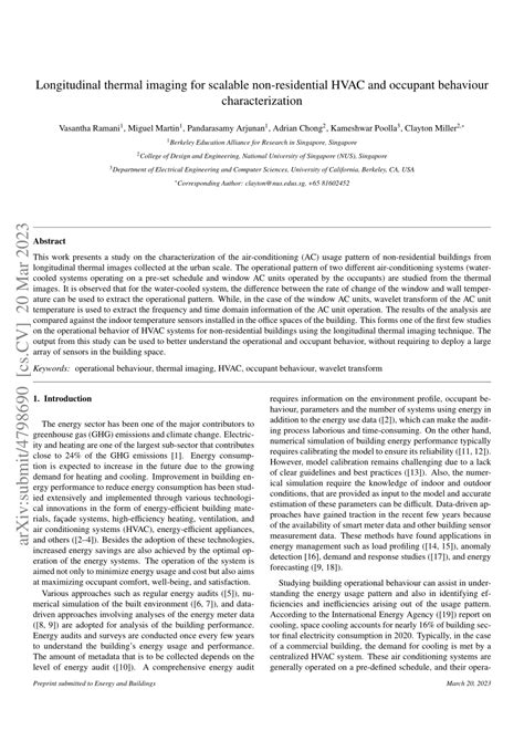 Pdf Longitudinal Thermal Imaging For Scalable Non Residential Hvac