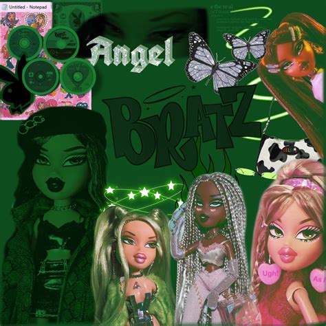 Green Bratz Background Look