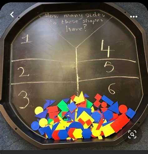 Counting Shapes And Numbers On A Chalkboard