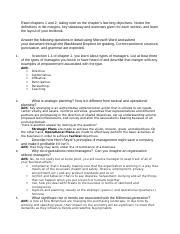 Principles Of Management Quiz 1 Docx Read Chapters 1 And 2 Taking Note On The Chapter S