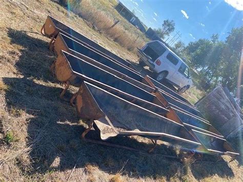 8 11x2 Feed Bunks Steel Frame Plastic Liners Sold Per Bunk Kraupies Real Estate And Auctioneers