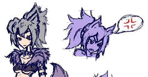 Sketch Wolf Girl Sketch Verymediocreのイラスト Pixiv